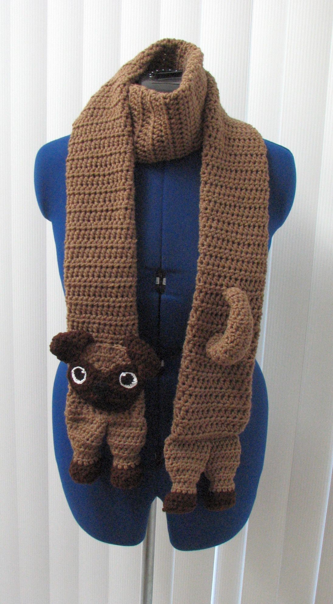 Pug Hat Scarf and Purse Crochet Pattern with Tutorials | Etsy