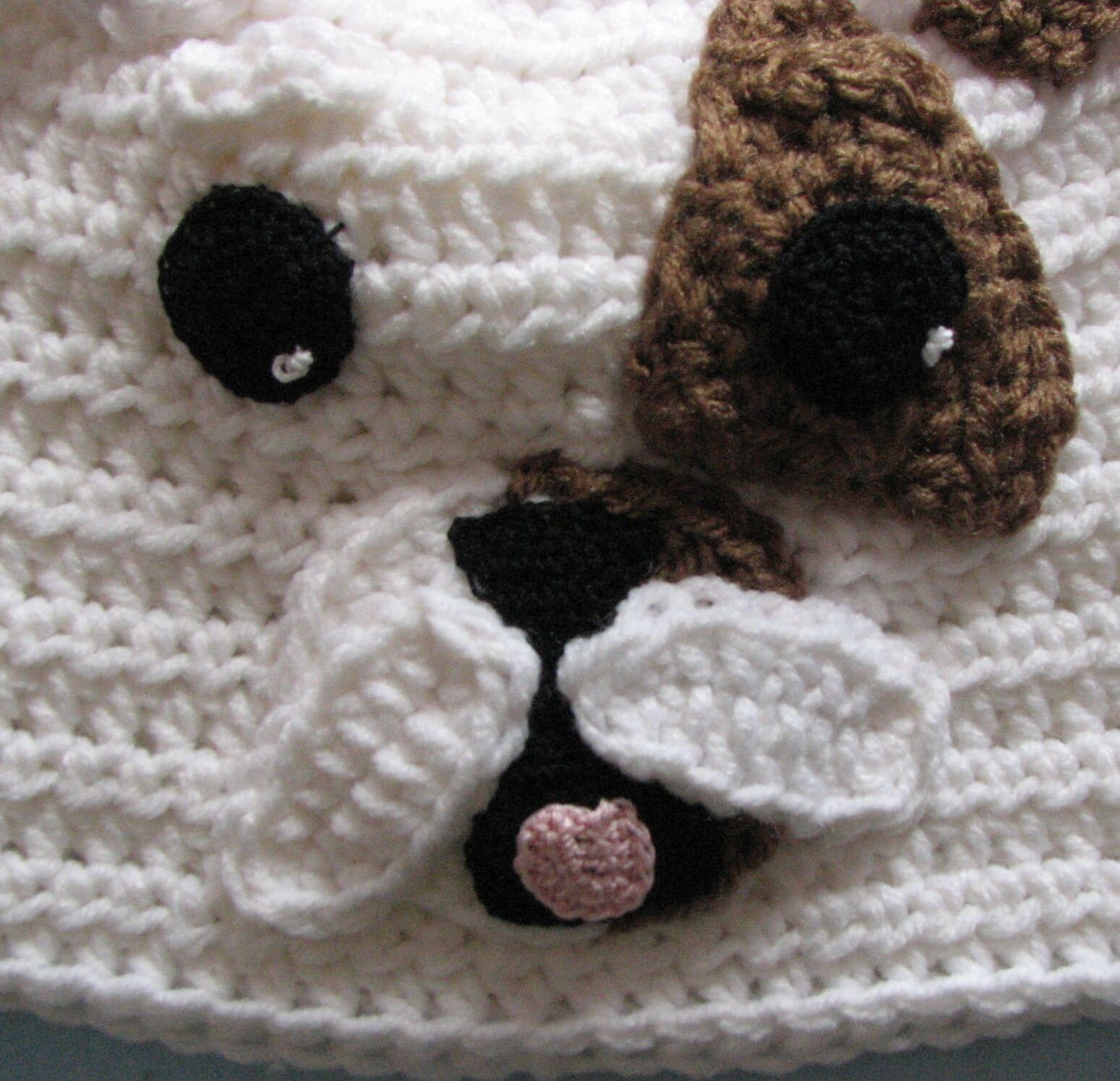 Bull Dog Hat Scarf and Tote Crochet Pattern Set Digital | Etsy