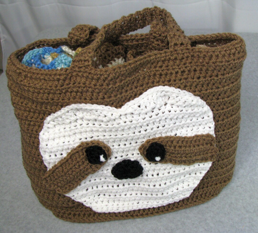 Sloth Tote Crochet Pattern - Digital Download - Easy and Cute ...