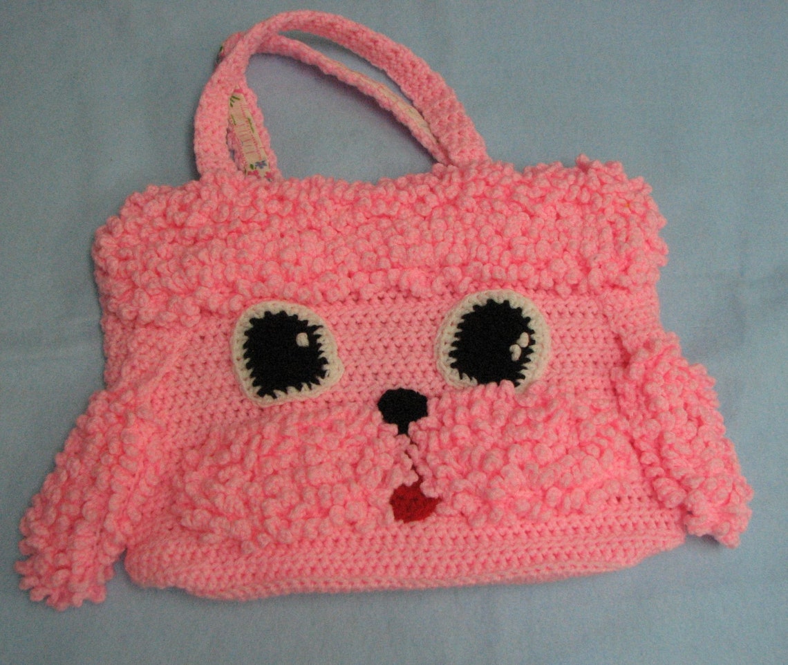 Poodle Hat Scarf and Tote Bag Crochet Pattern with | Etsy