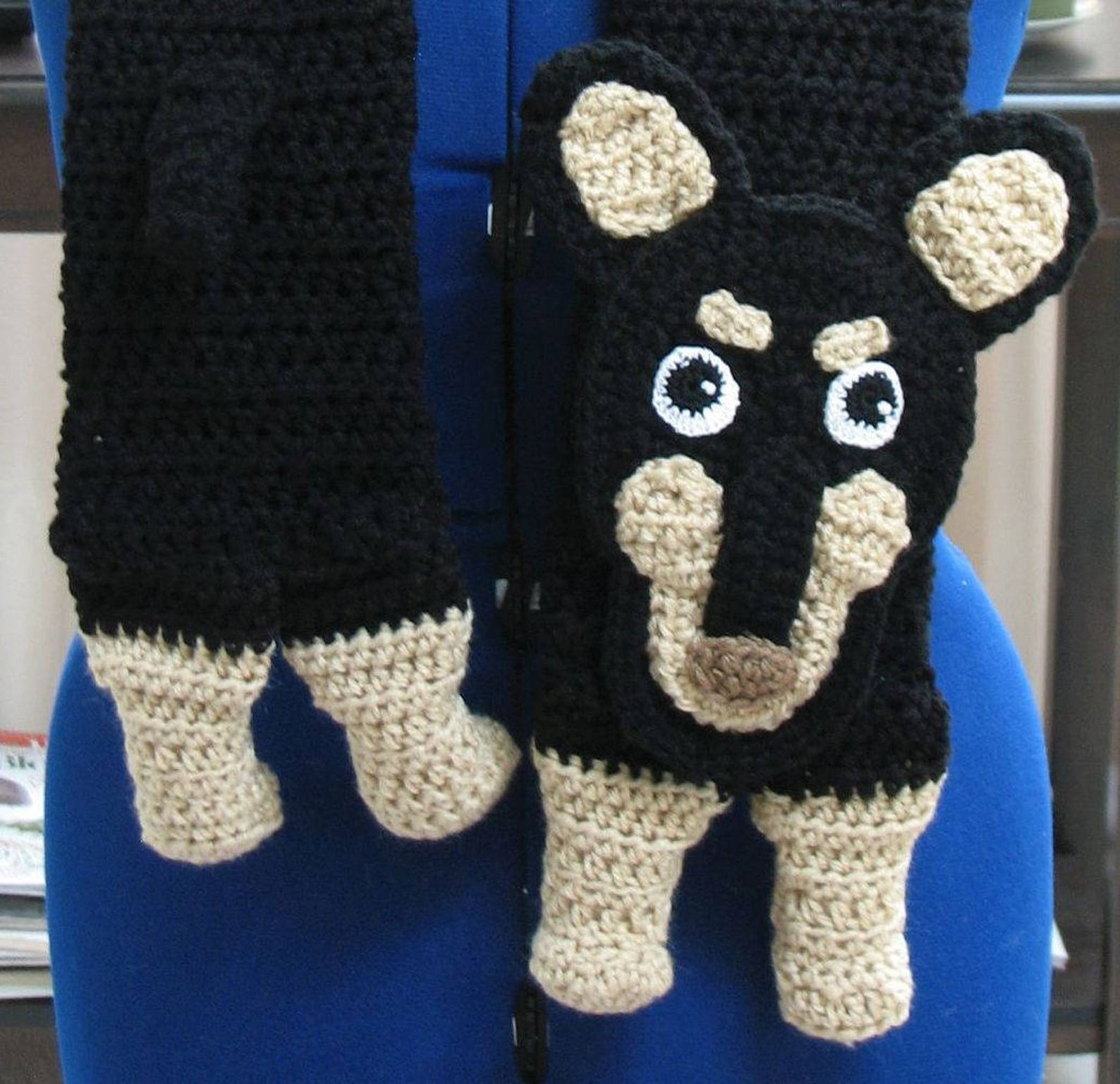 Mini Pinscher - Scarf Crochet Pattern With Tutorials - Instant Download ...