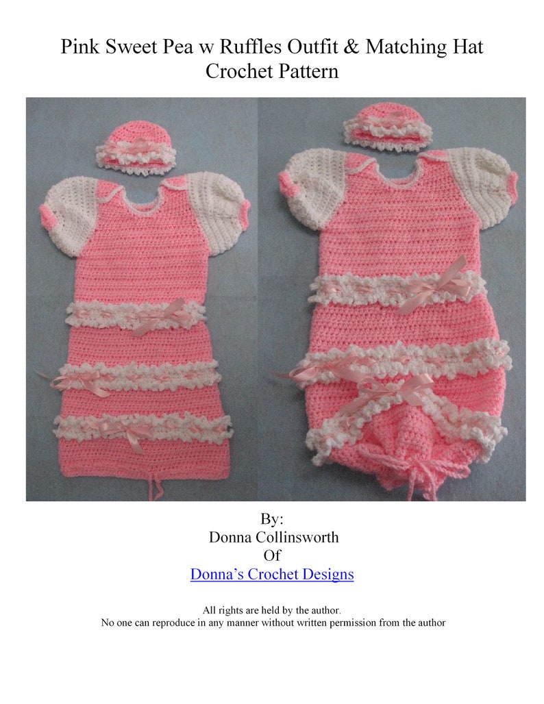 Ruffles Sweet Pea Crochet Pattern With Tutorials Digital - Etsy