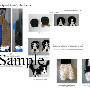 Springer Spaniel - Scarf Crochet Pattern With Tutorials - Instant ...