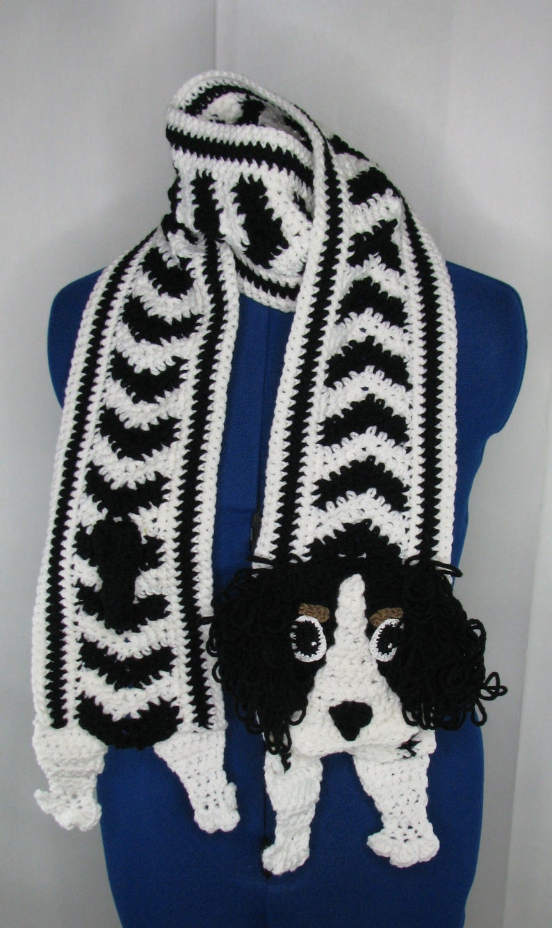 Springer Spaniel Ripple Scarf Crochet Pattern With Tutorials - Etsy