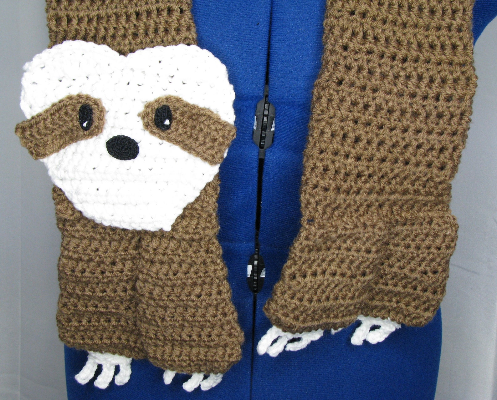 Sloth Scarf Crochet Pattern With Tutorials Digital | Etsy