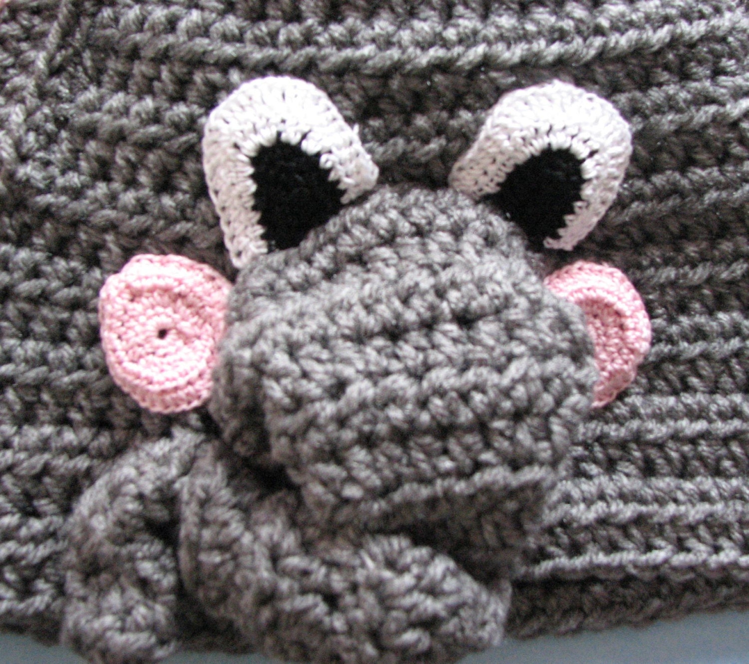 Elephant Hat Crochet Pattern With Tutorials Digital | Etsy