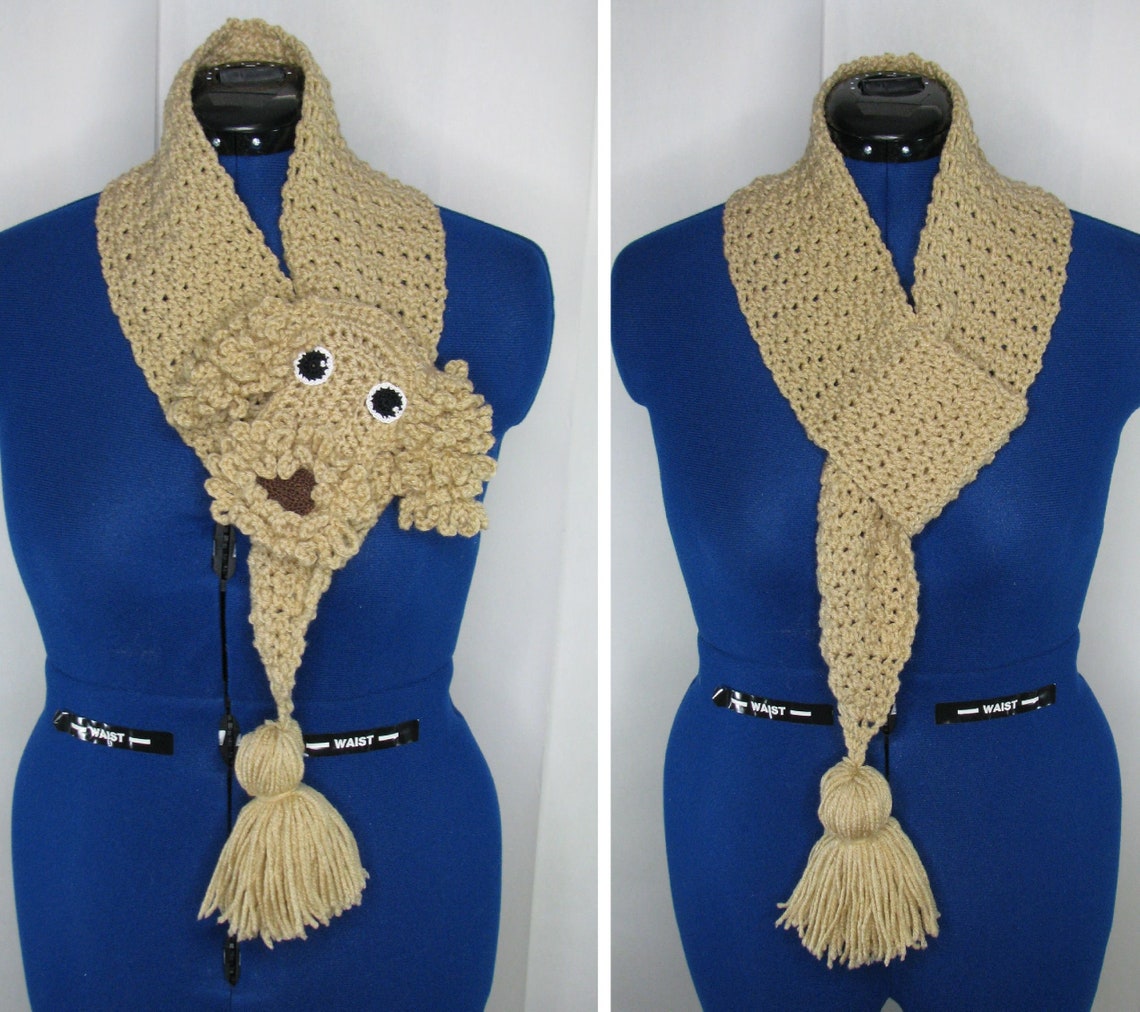Labradoodle Neck Warmer Crochet Pattern With Tutorials | Etsy