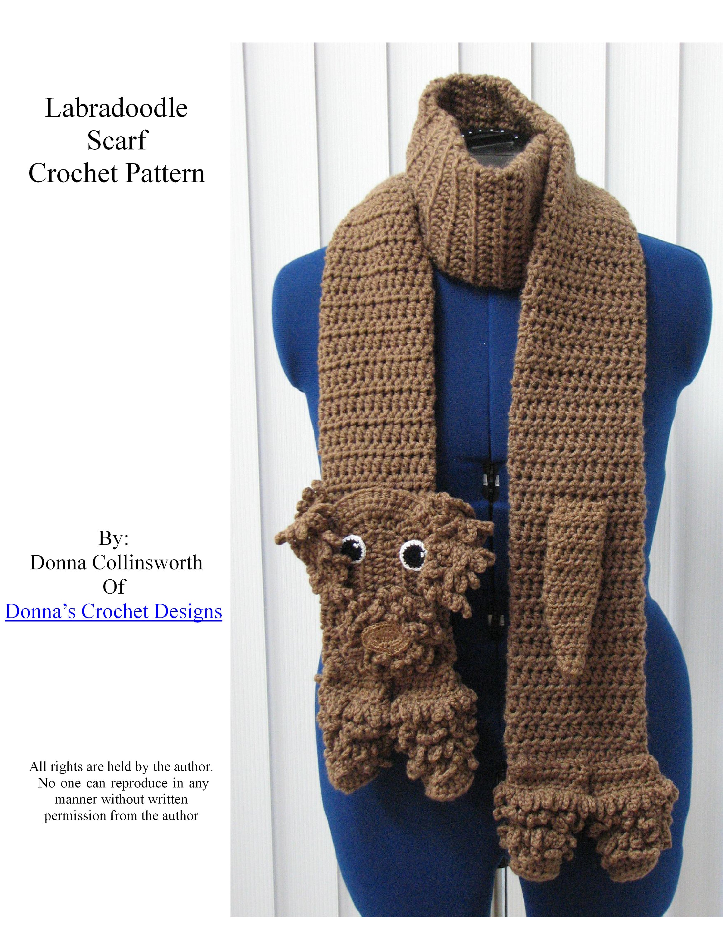 Labradoodle Scarf Crochet Pattern With Tutorials Instant | Etsy