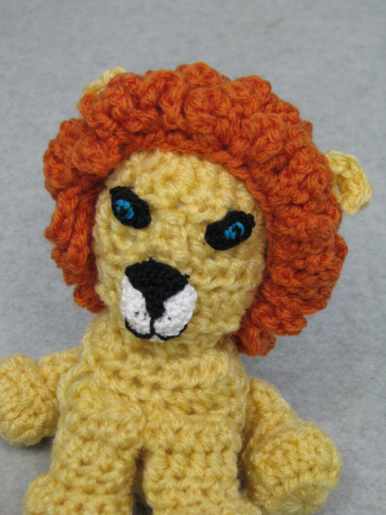 Lion - Tiny Animal Crochet Pattern With Tutorials - Digital Download - Etsy