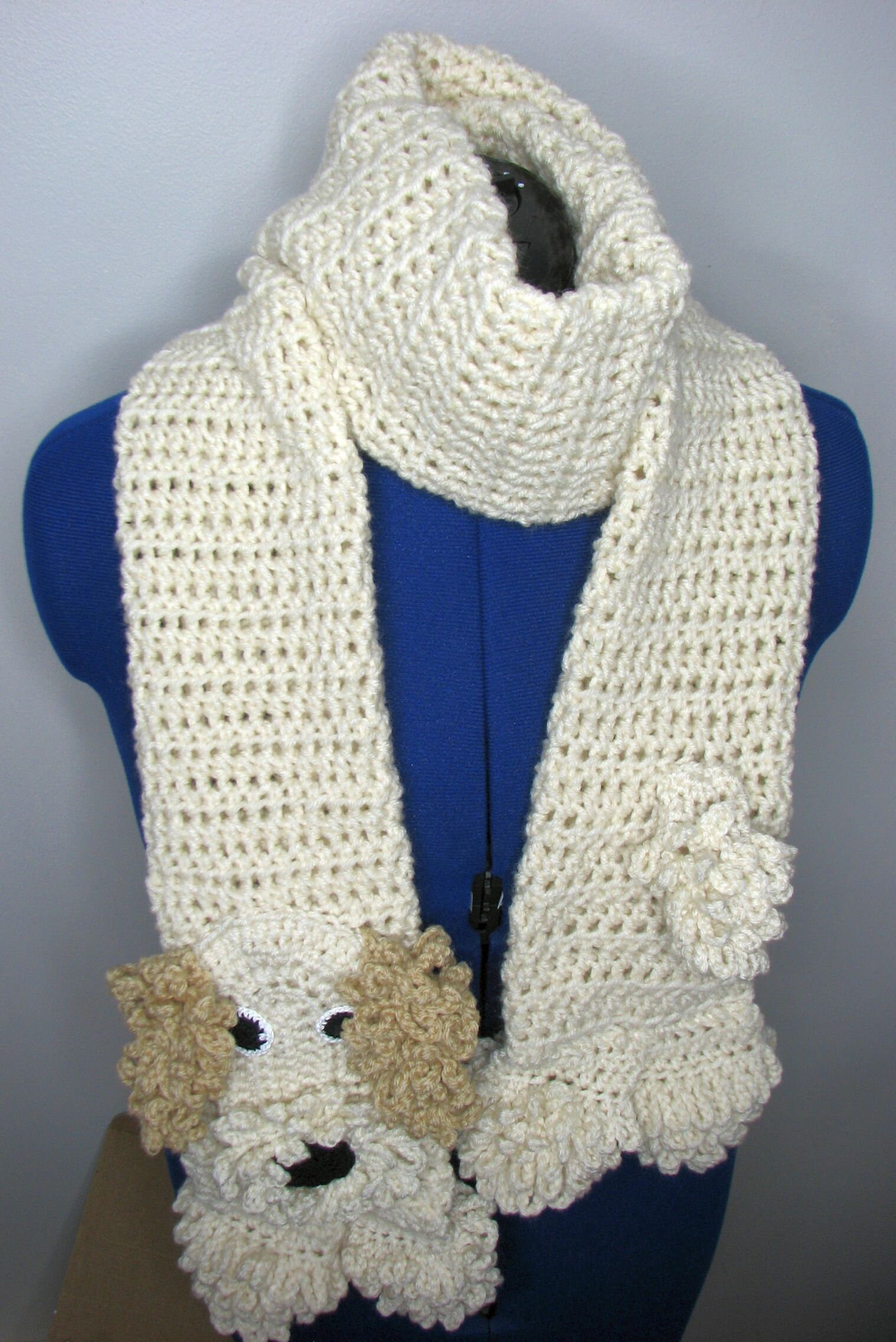 Labradoodle Scarf Crochet Pattern With Tutorials Instant | Etsy