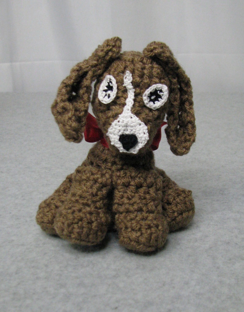 Mini Basset Hound Crochet Toy Pattern With Tutorials Digital | Etsy
