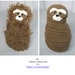 Sloth Pillow Crochet Pattern With or Without Fur Tutorials - Etsy