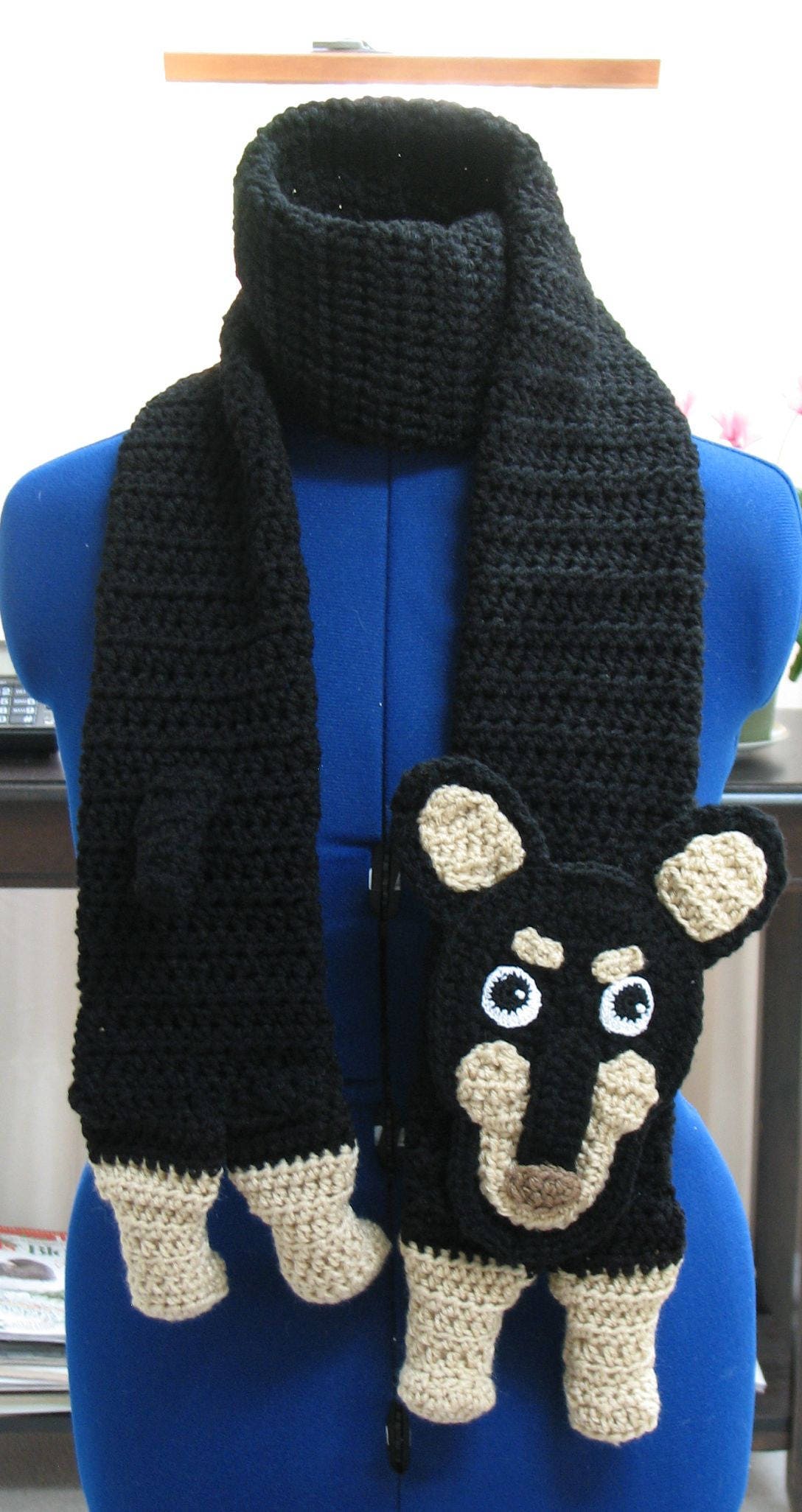 Mini Pinscher - Scarf Crochet Pattern With Tutorials - Instant Download ...