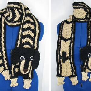 Dachshund Ripple Scarf Crochet Pattern With Tutorials - Instant ...