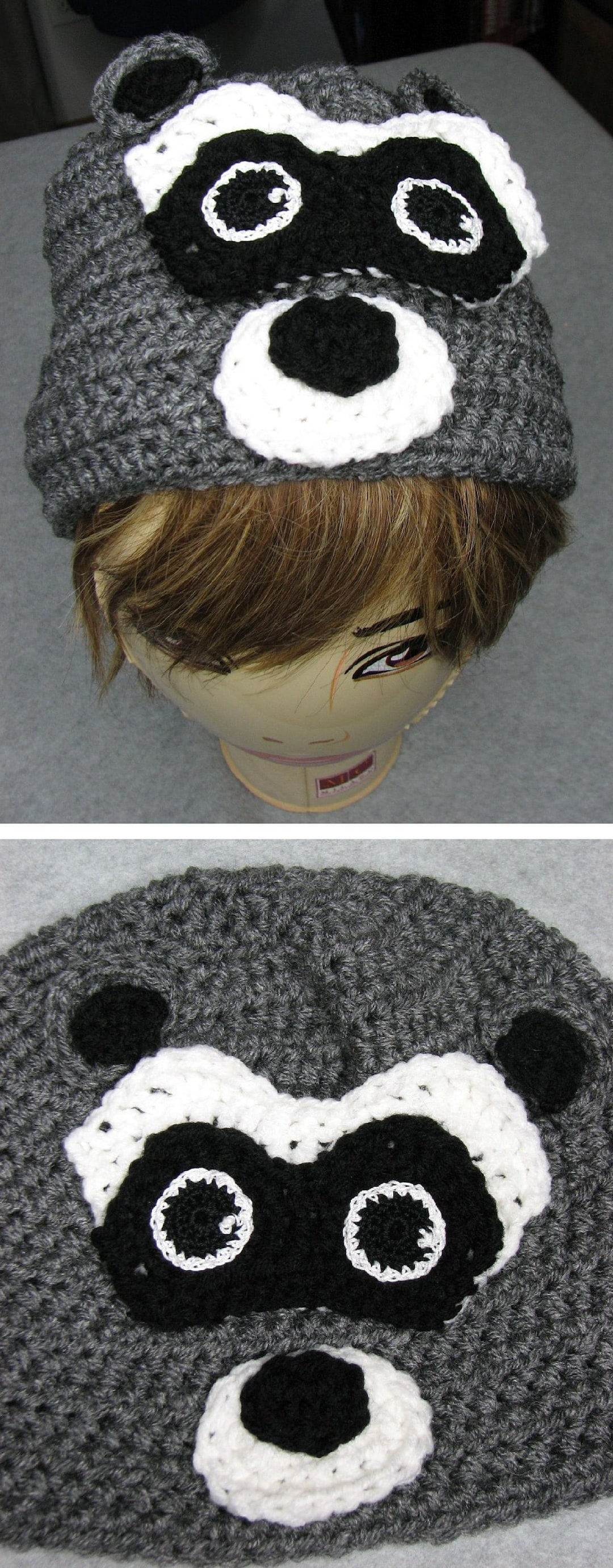 Raccoon Hat Crochet Pattern With Tutorials Digital Download - Etsy