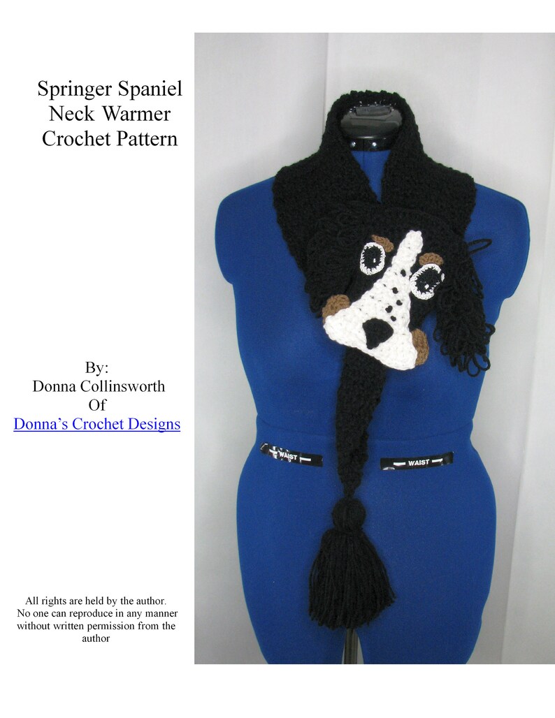Springer Spaniel Neck Warmer Scarf Crochet Pattern With - Etsy