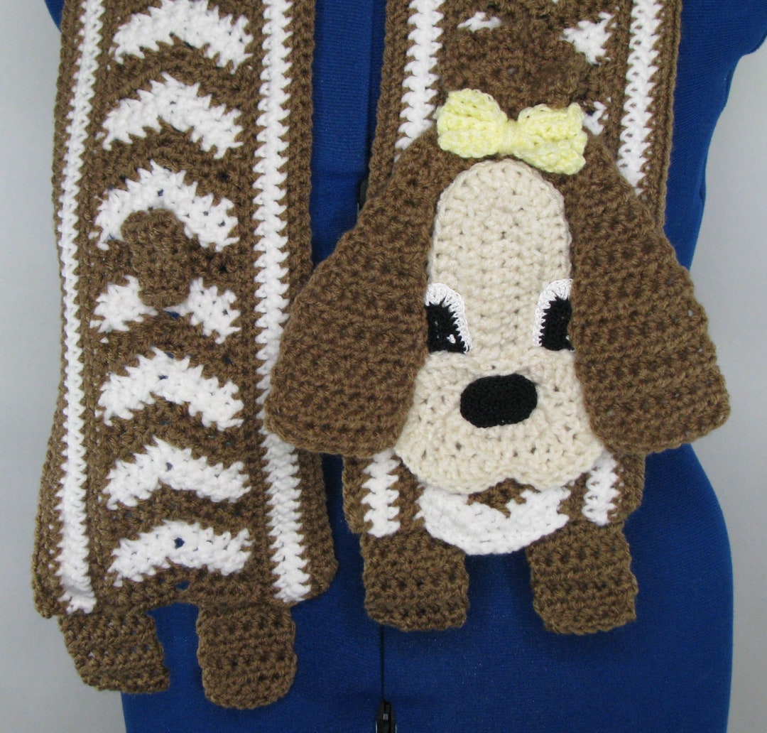 Shih Tzu - Ripple Scarf Crochet Pattern With Tutorials - Instant ...