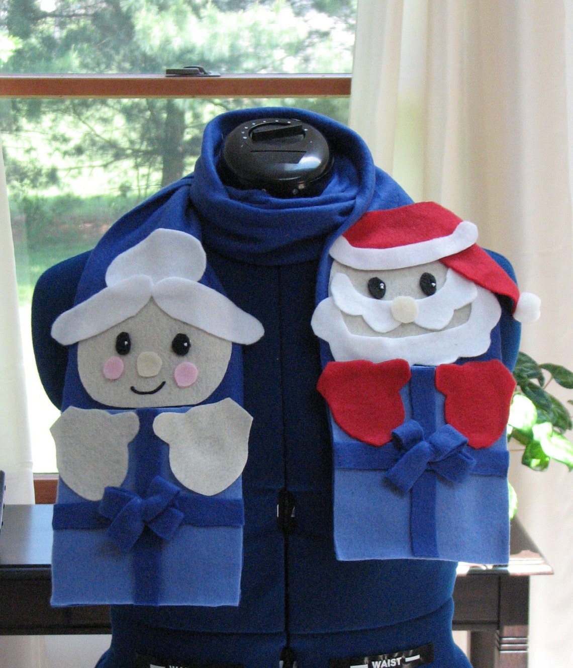 Mr. & Mrs. Santa Scarf Sewing Pattern With Tutorials | Etsy