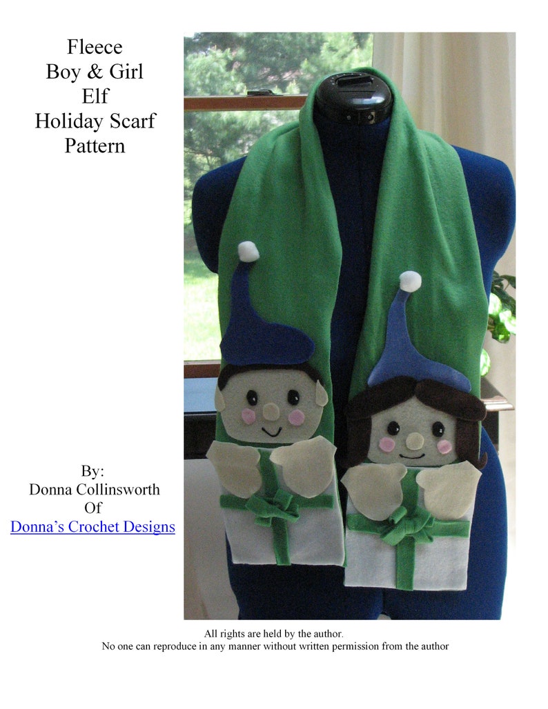 Elf Scarf Sewing Pattern With Tutorials Digital Download - Etsy