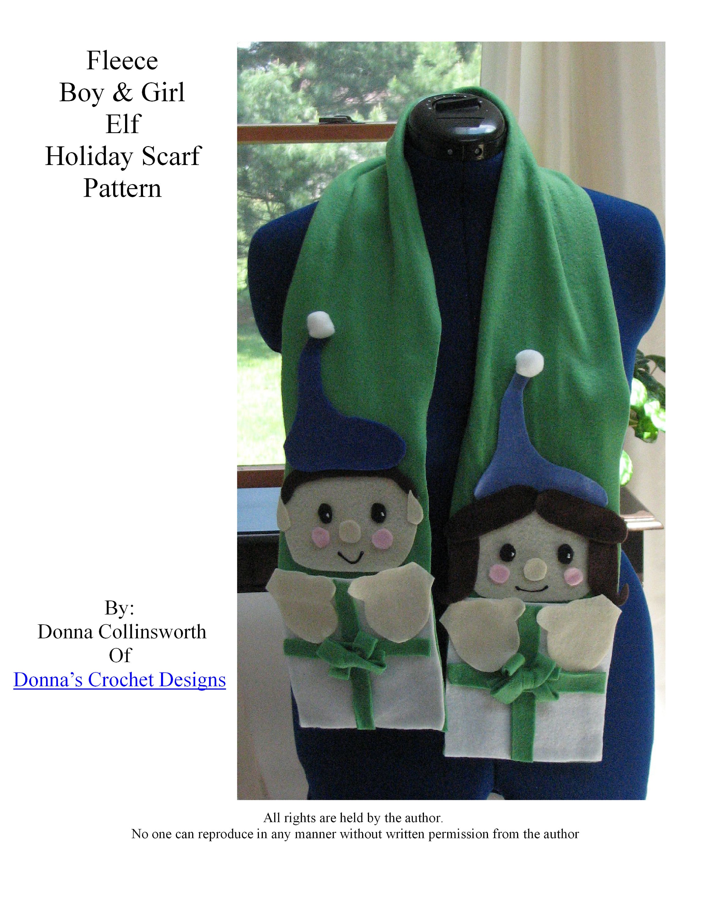 Elf Scarf Sewing Pattern With Tutorials Digital Download | Etsy