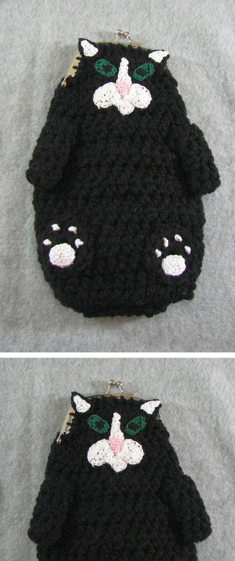 Black Cat - Coin Purse Crochet Pattern - Digital Download - Etsy