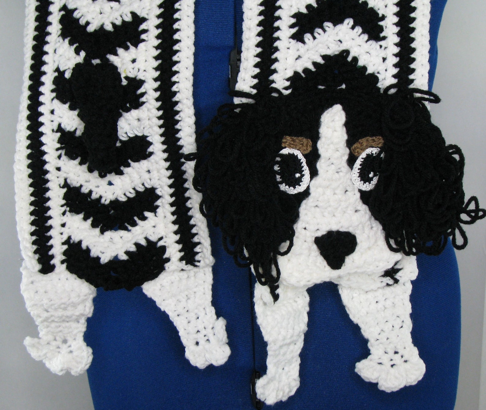 Springer Spaniel Ripple Scarf Crochet Pattern With Tutorials - Etsy