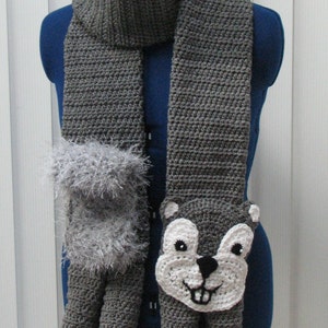 Squirrel - Scarf Crochet Pattern With Tutorials - Digital Download - Etsy