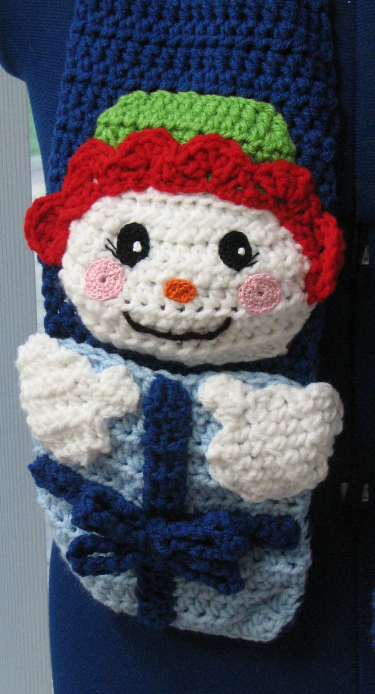 Snowmen Scarf Crochet Pattern With Tutorials Digital | Etsy