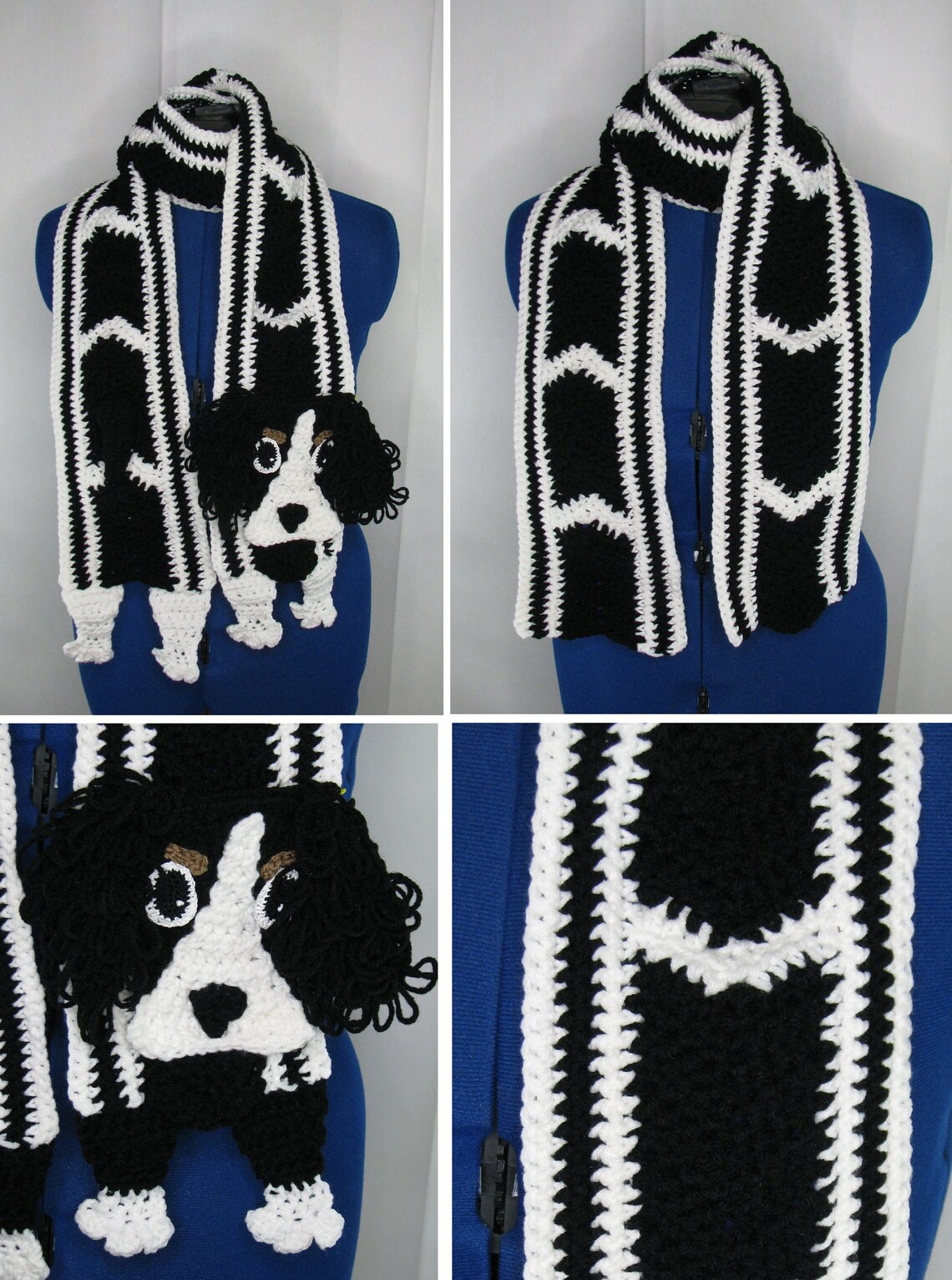 Springer Spaniel Ripple Scarf Crochet Pattern With Tutorials - Etsy