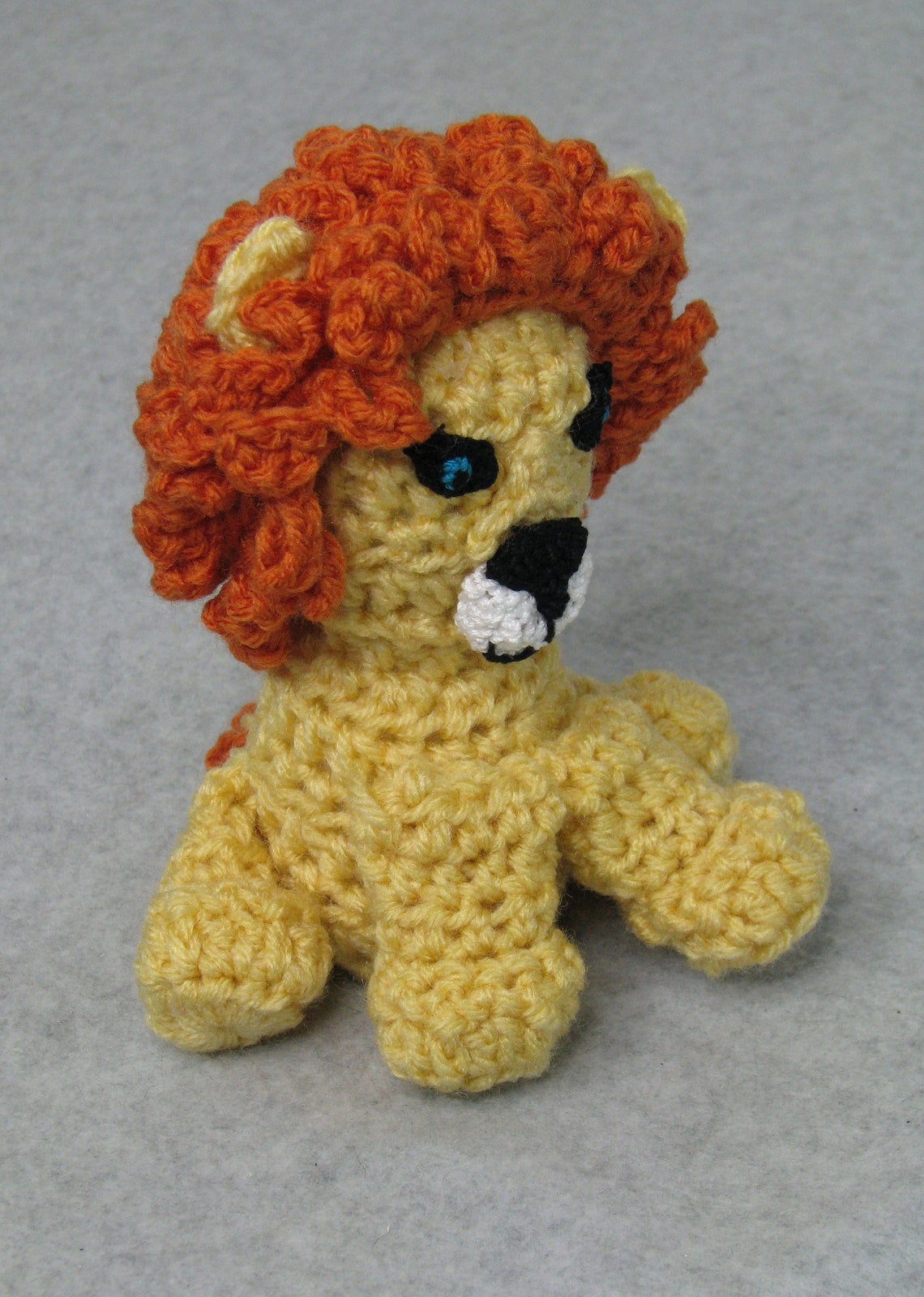 Lion - Tiny Animal Crochet Pattern With Tutorials - Digital Download - Etsy
