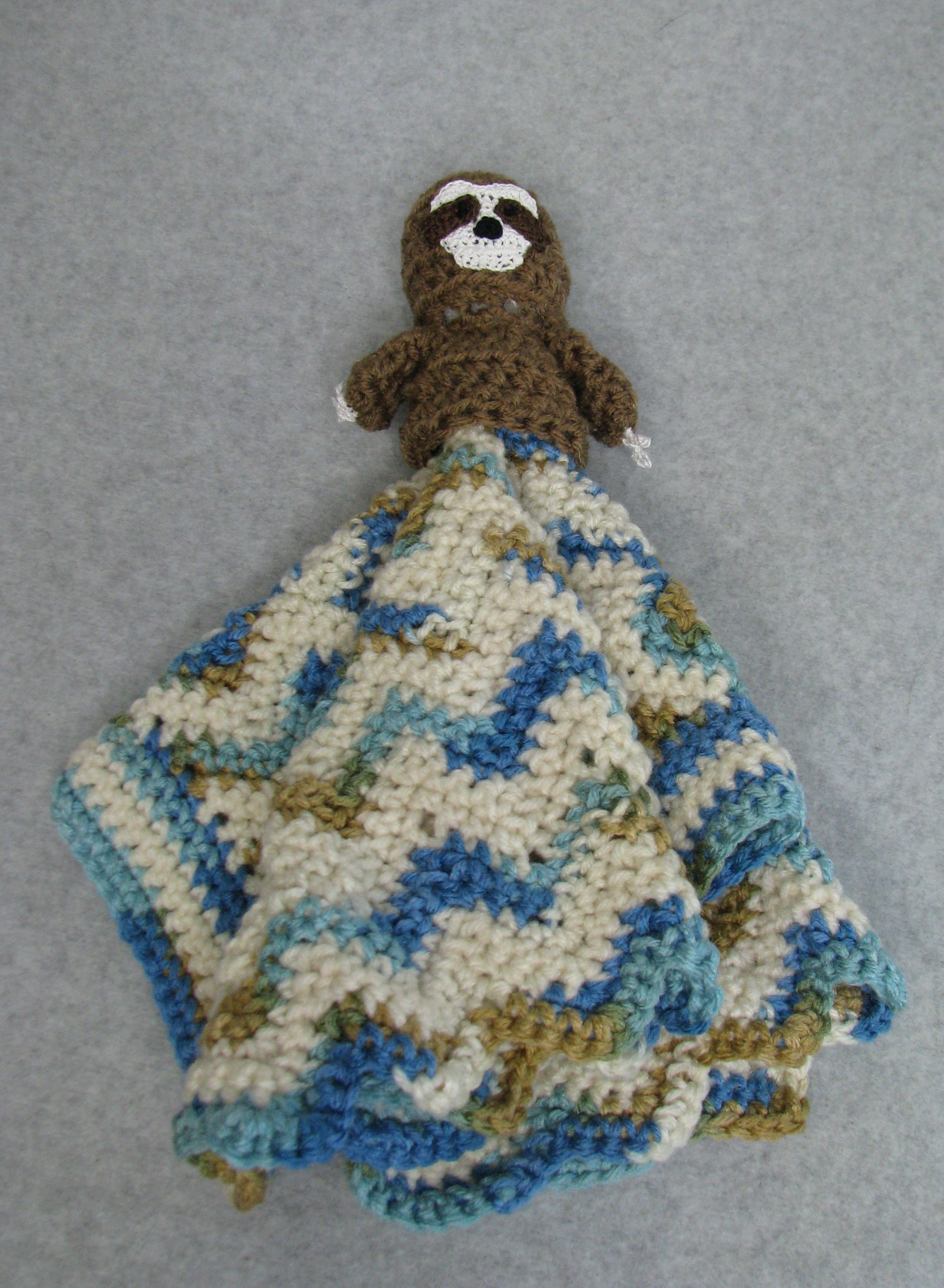 Sloth Lovey Blanket Friend Crochet Pattern With Tutorials | Etsy