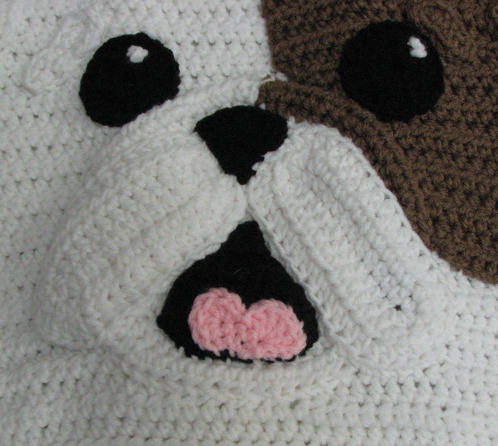 Bull Dog Hat Scarf and Tote Crochet Pattern Set Digital | Etsy