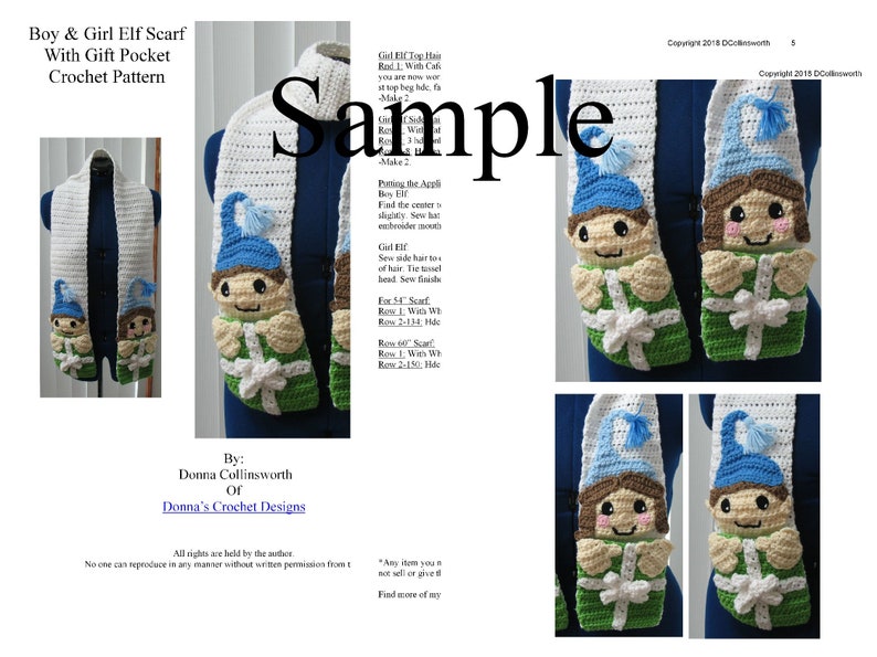 Elf Scarf Crochet Pattern Digital Download | Etsy