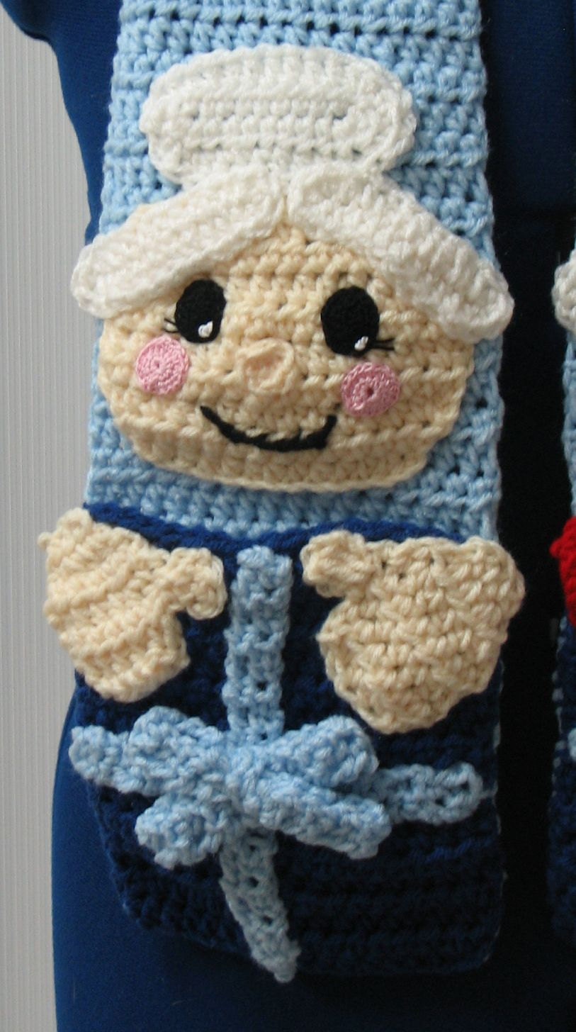 Mr. & Mrs. Santa Scarf Crochet Pattern Digital Download | Etsy