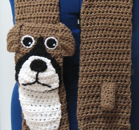 Boxer Crochet Scarf Pattern With Tutorials Instant - Etsy