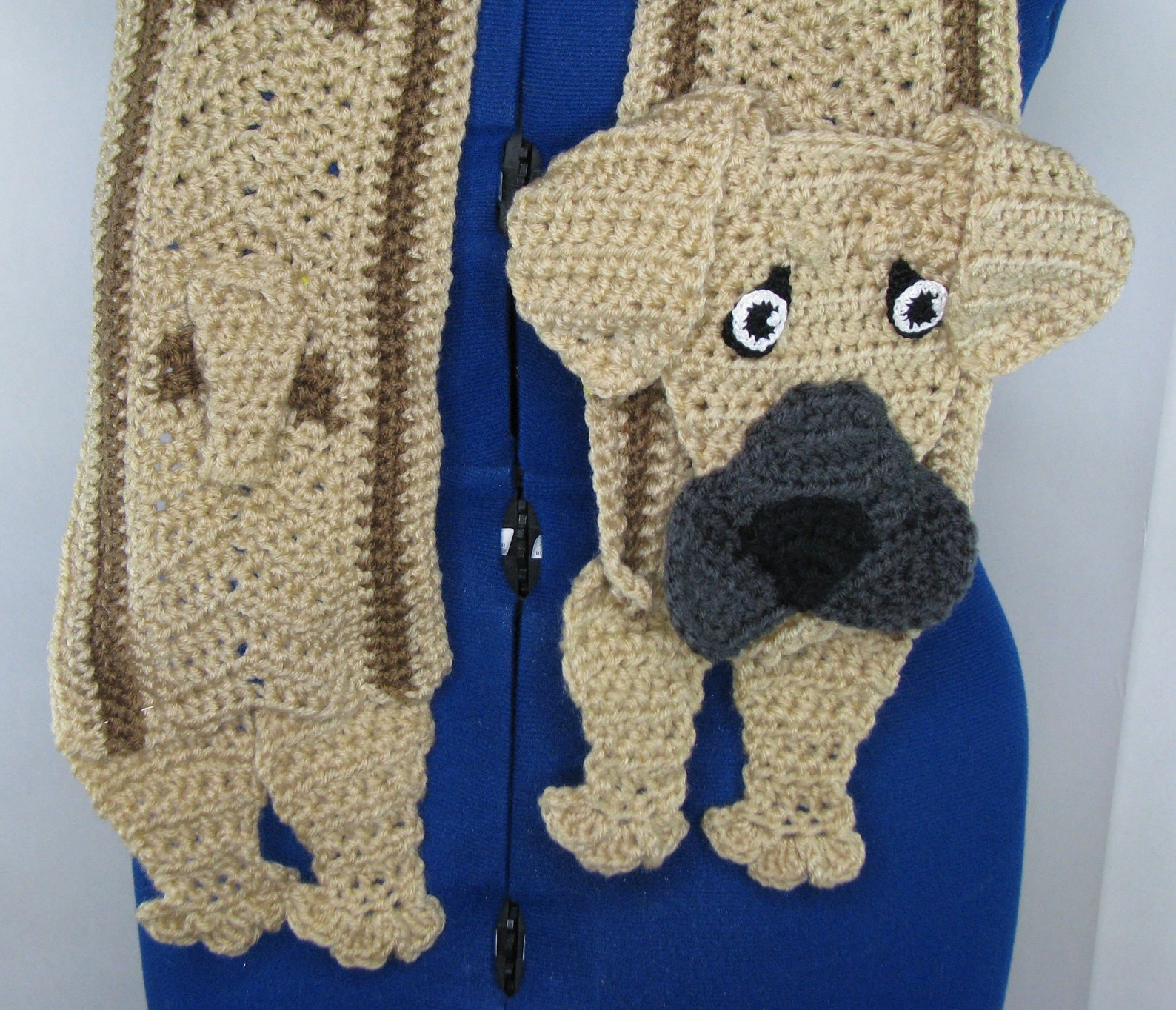 Great Dane Ripple Scarf Crochet Pattern With Tutorials | Etsy