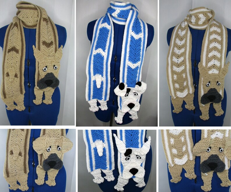 Great Dane Ripple Scarf Crochet Pattern With Tutorials | Etsy