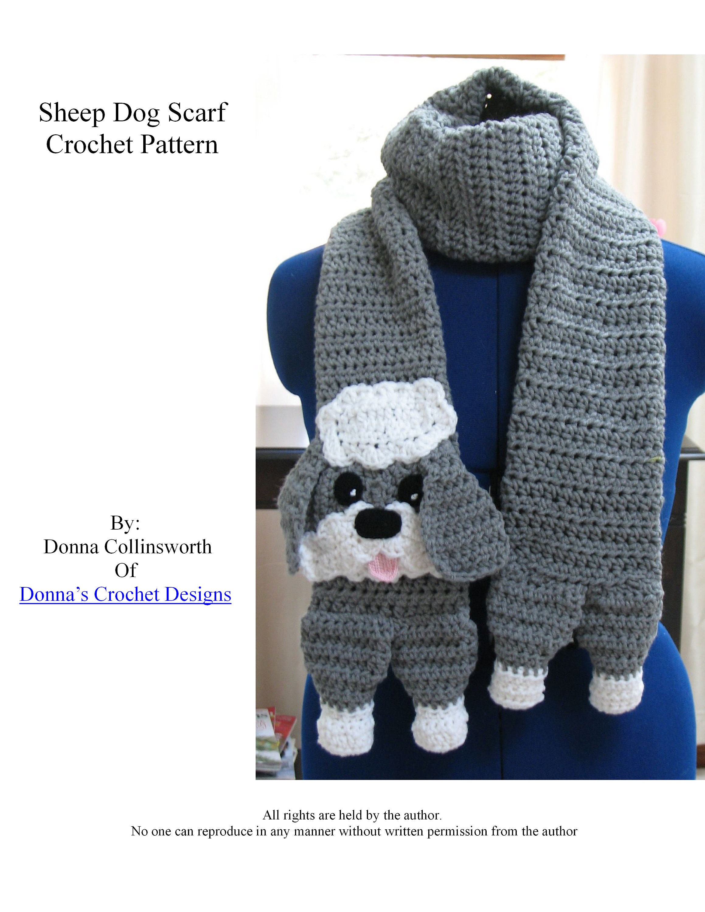 Sheep Dog - Hat, Scarf and Purse Crochet Pattern With Tutorials ...
