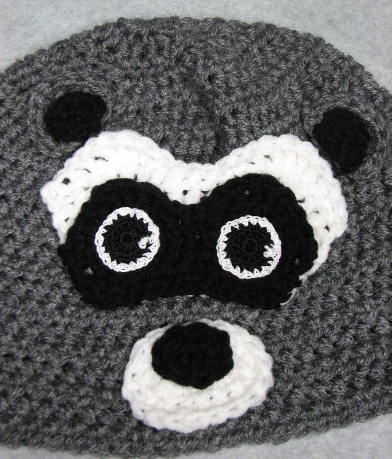 Raccoon Hat Crochet Pattern With Tutorials Digital - Etsy