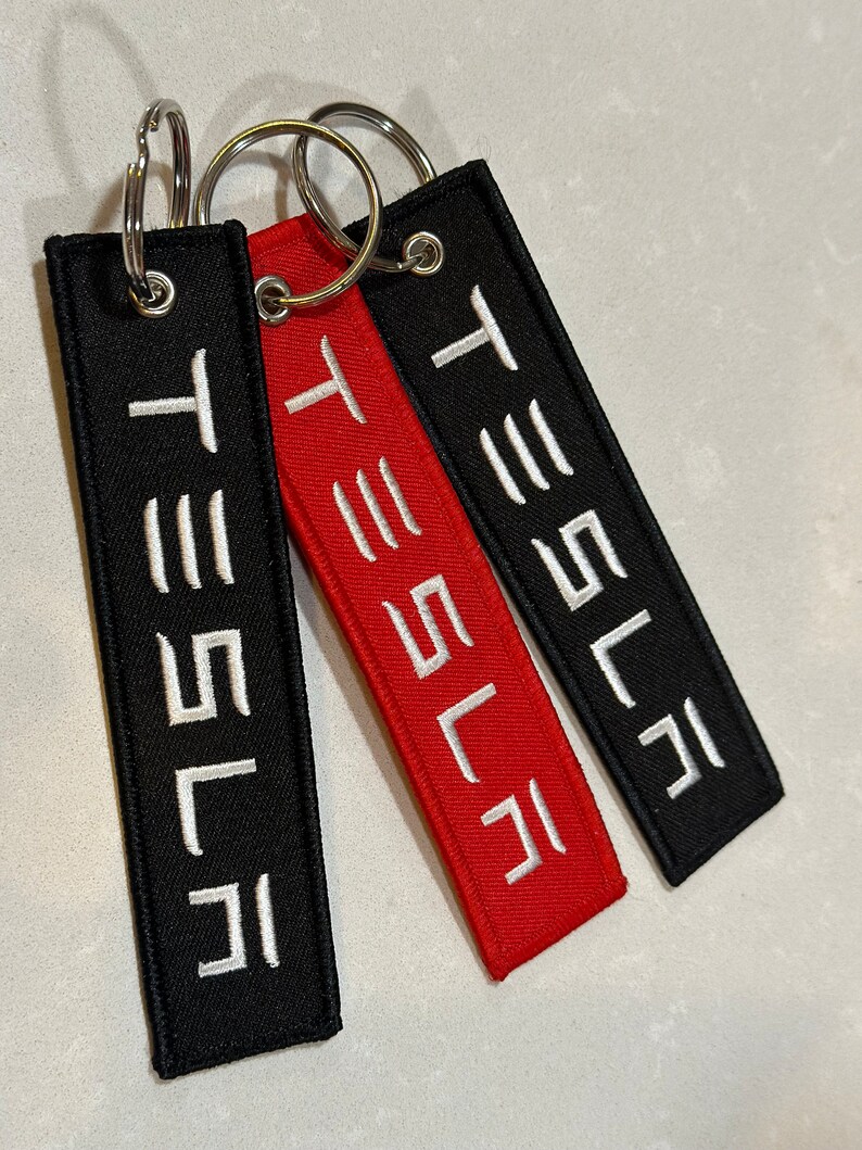 Remove Before Flight Tesla Model 3 Cloth Keychain - Etsy