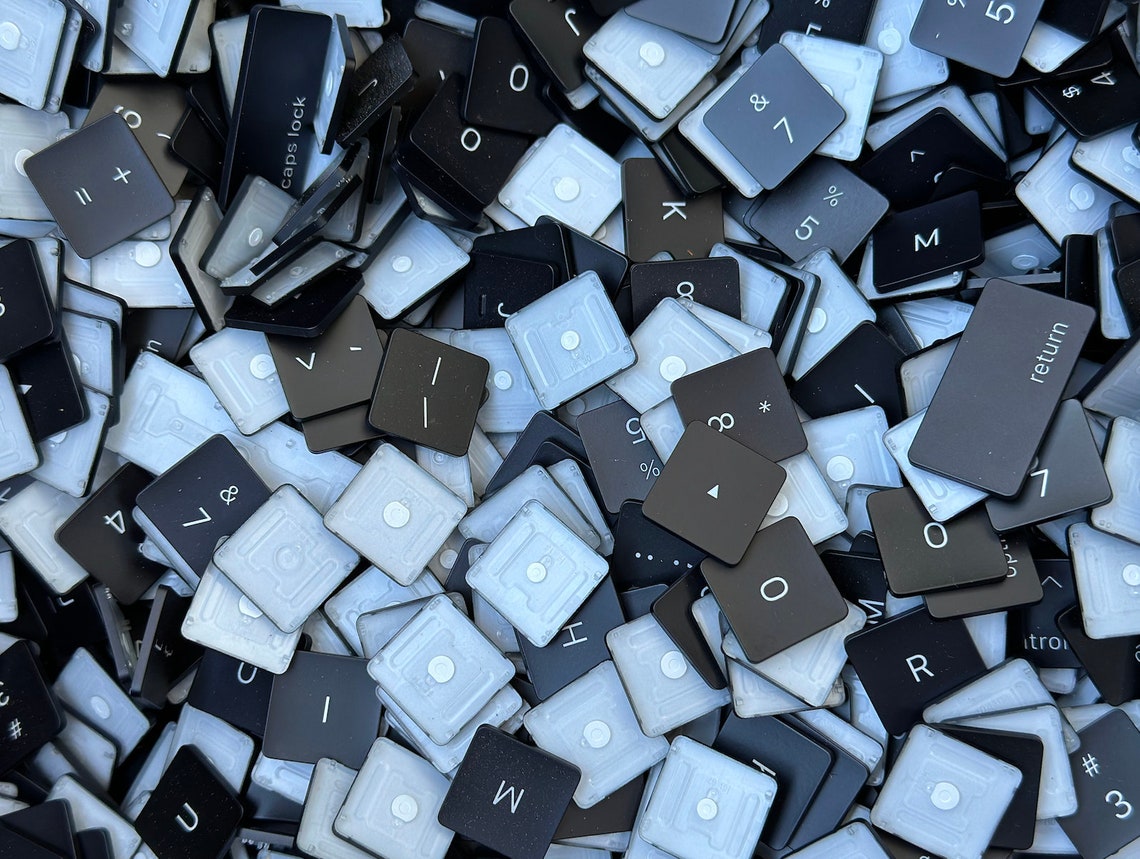 Bag of NEW Random Keyboard Keys for DIY Crafts (macbook Pro) 100+ - Etsy