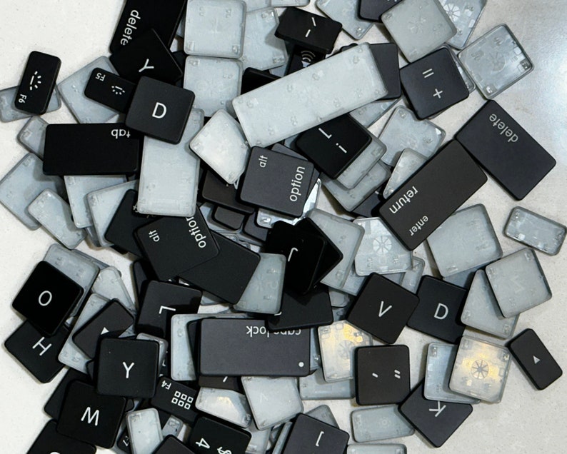 Bag of NEW Random Keyboard Keys for DIY Crafts (macbook Pro) 100+ - Etsy