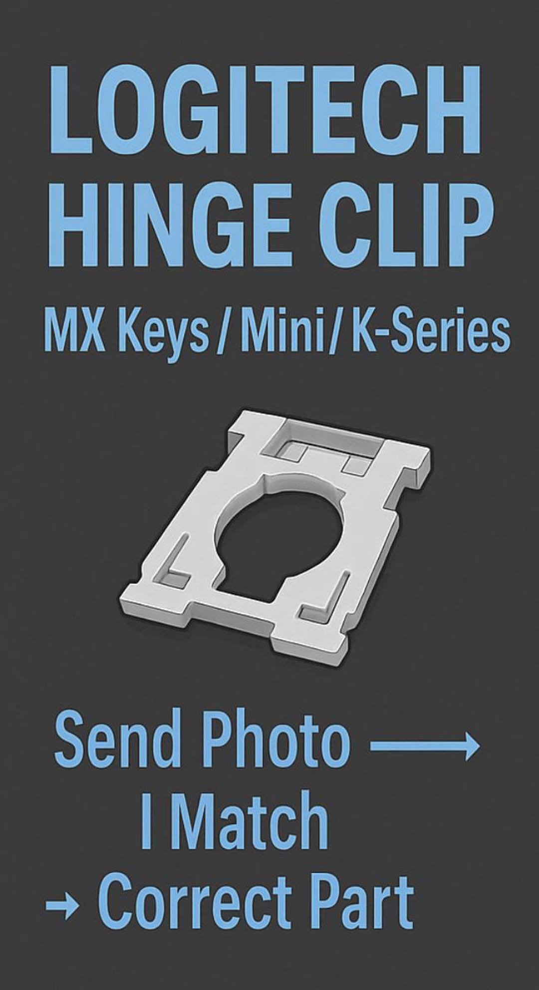 Logitech Keyboard Key Hinge Clip Replacement – ANY Model! (custom Match ...