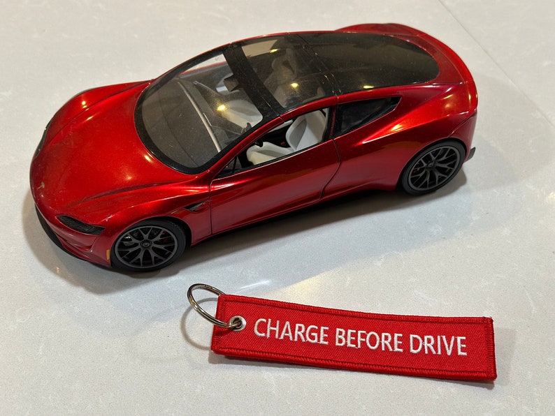 Remove Before Flight Tesla Model 3 Cloth Keychain - Etsy