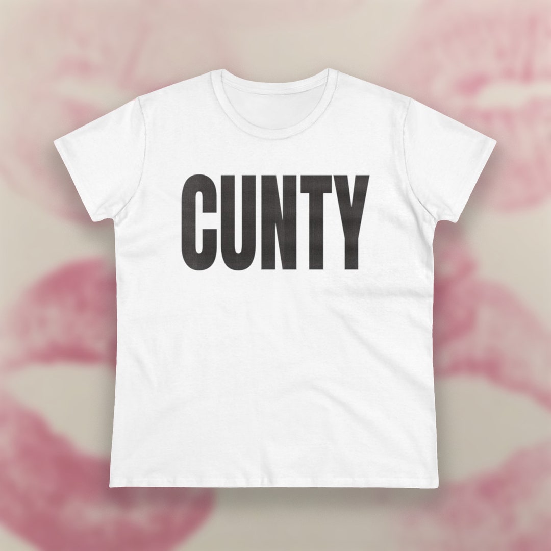 CUNTY | Womens Iconic Y2k 2000s Scene Fitted Tee | - Etsy