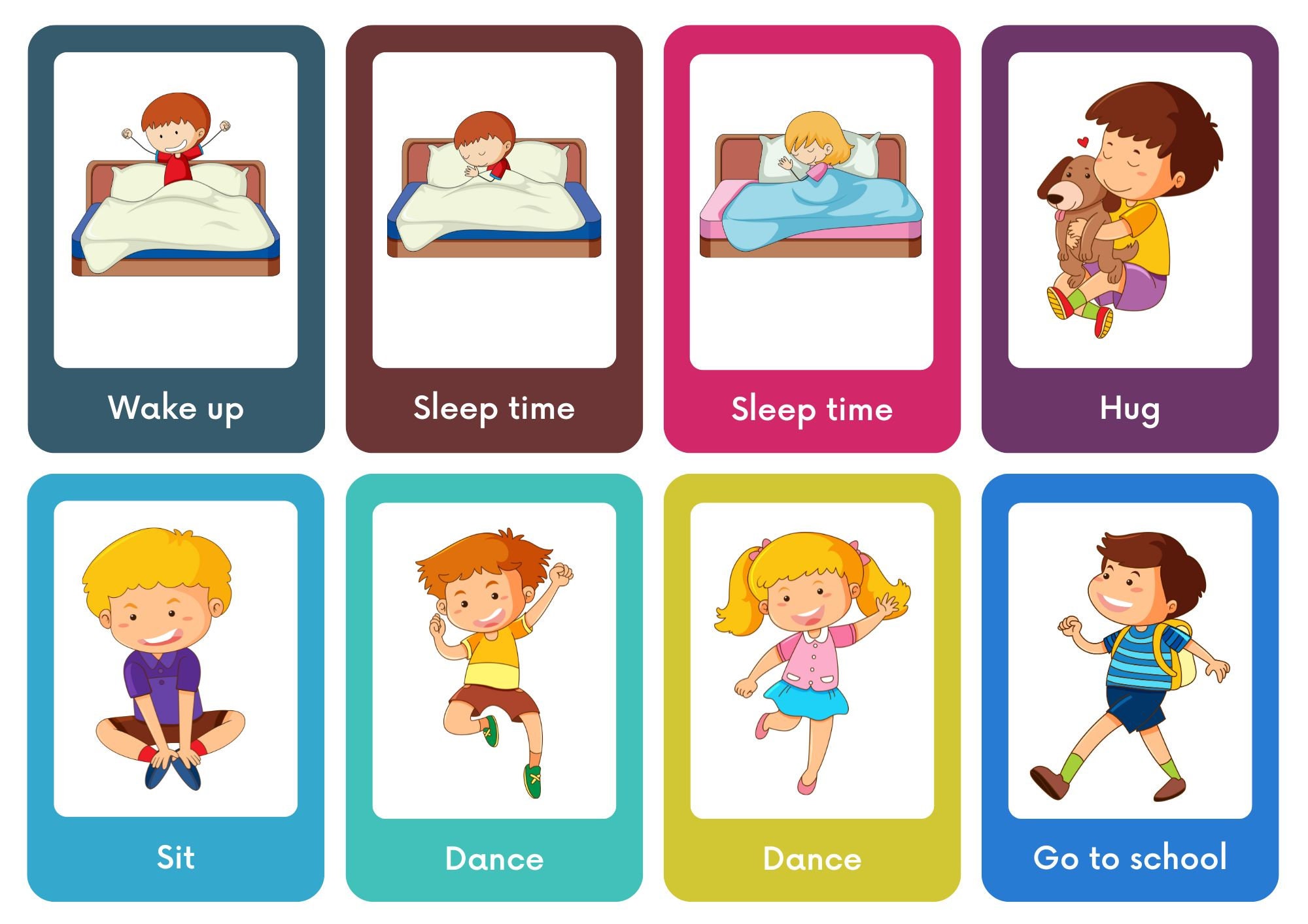 Visual Scheduling Flash Cards Special Needs Adults and Children 38 ...