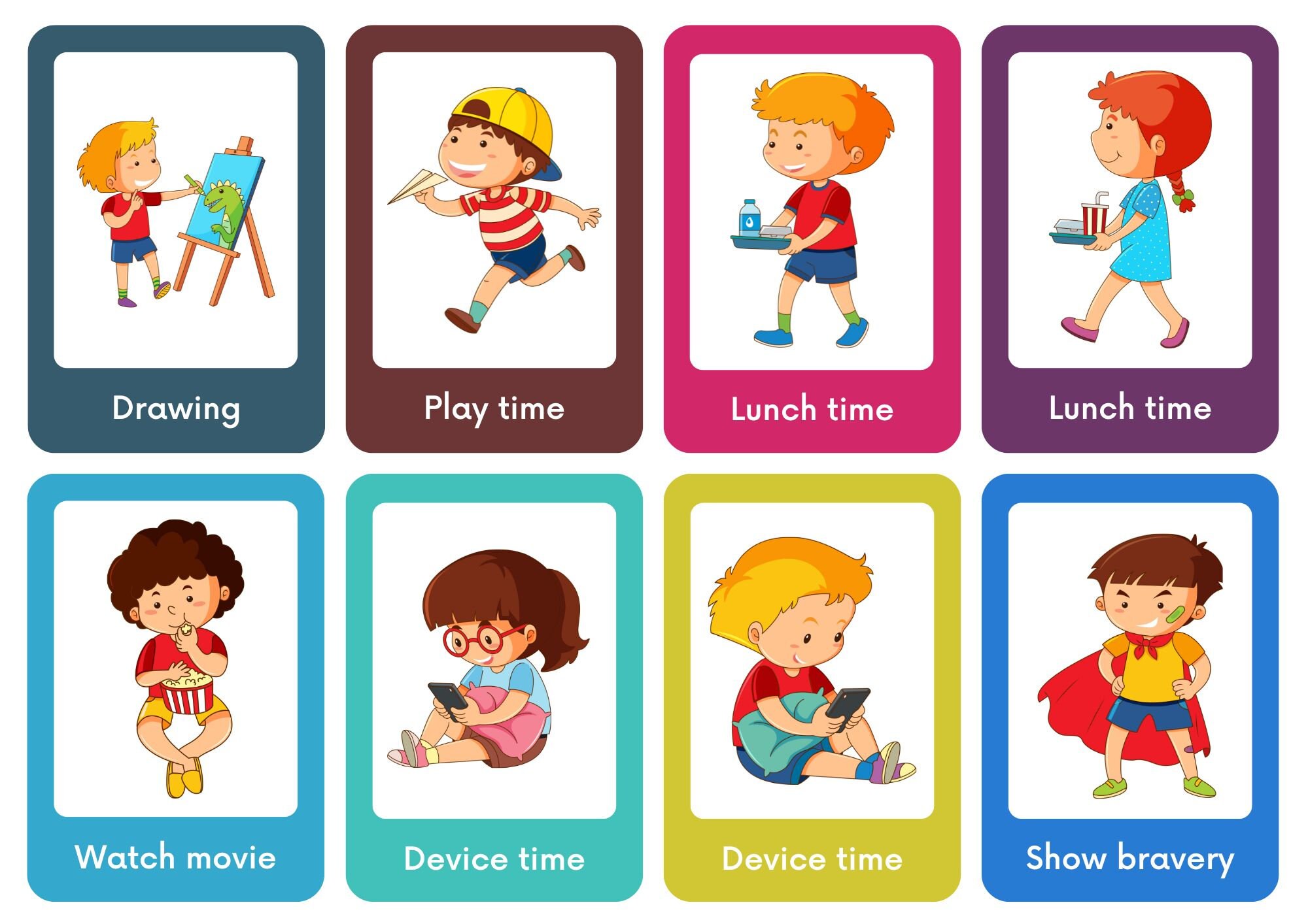 Visual Scheduling Flash Cards Special Needs Adults and Children 38 ...