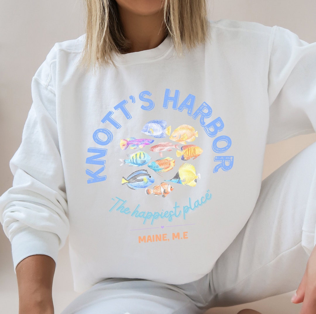 Knott's Harbor Maine USA - Happy Place Emily Henry Sweatshirt, Romance ...