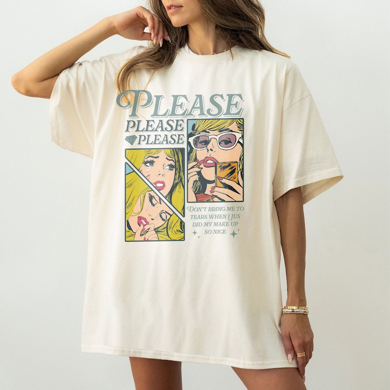Soft Girl Aesthetic Please Please Please Shirt, Vintage Concert Shirt ...