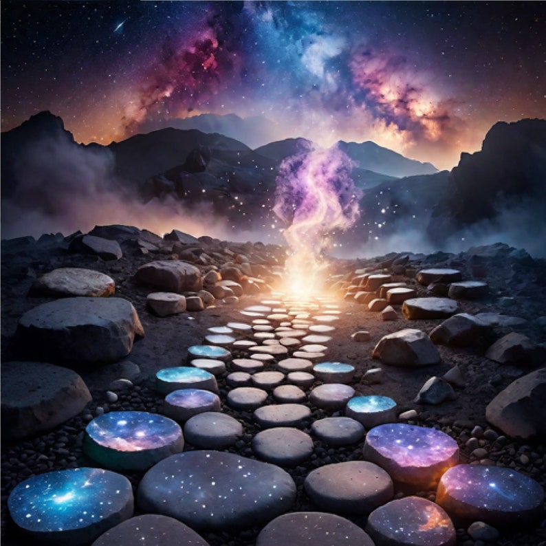 Galaxy Walkway With Smoke Ai Art - Etsy